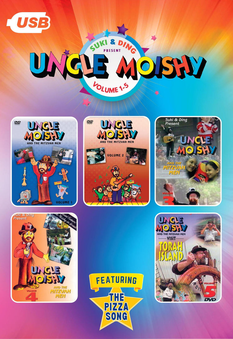 Uncle Moishy - Vol. 1-5 USB (Video) - Mostly Music